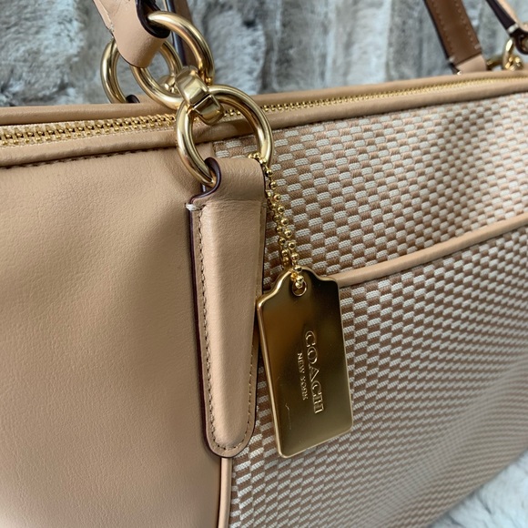 Coach | Bags | Coach Milk And Beachwood Tote | Poshmark